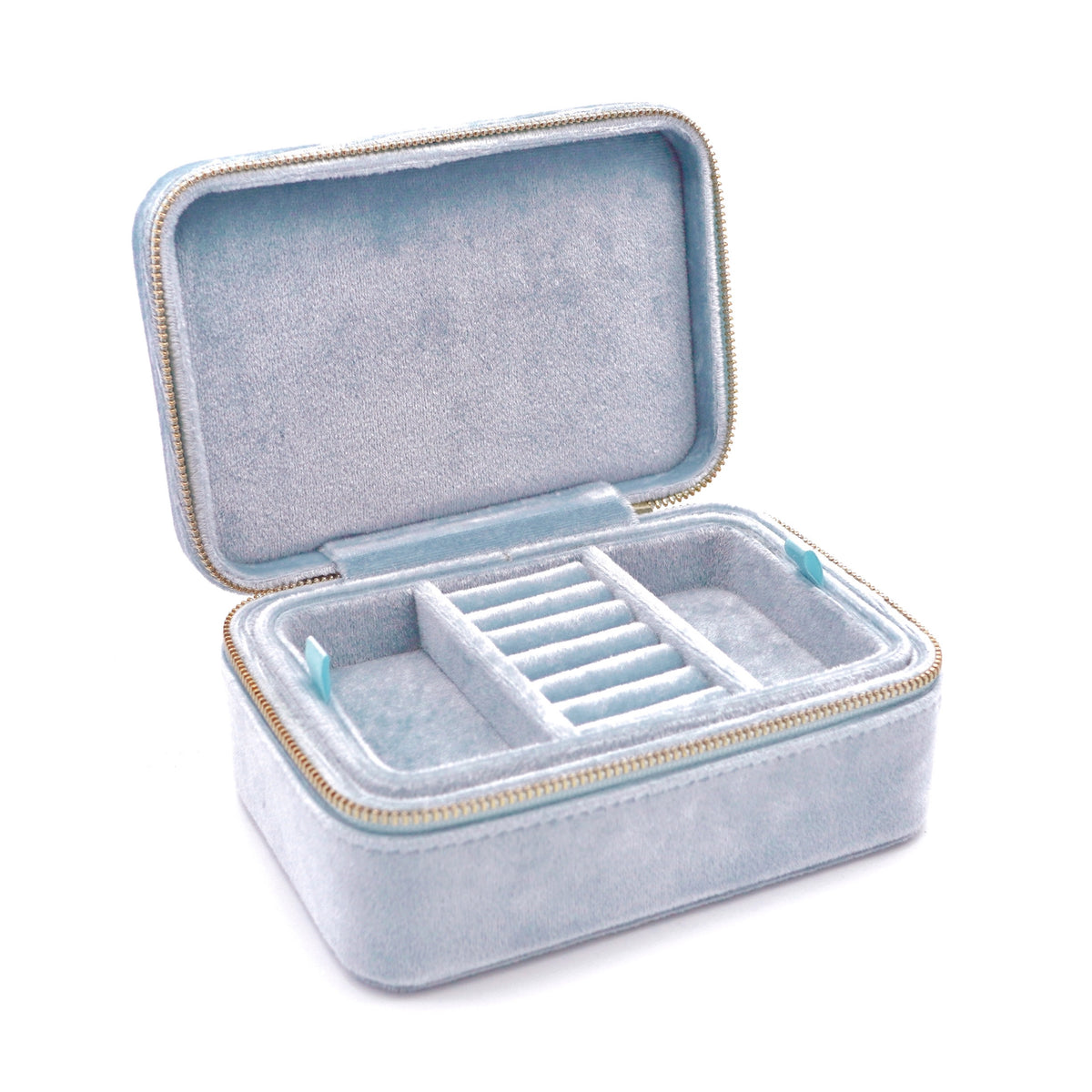 GREY BLUE VELVET LAYER JEWEL BOX – SEOUL & LUX